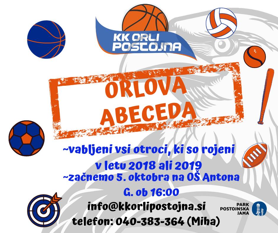 KK Orli Postojna obveščajo - postojna.si