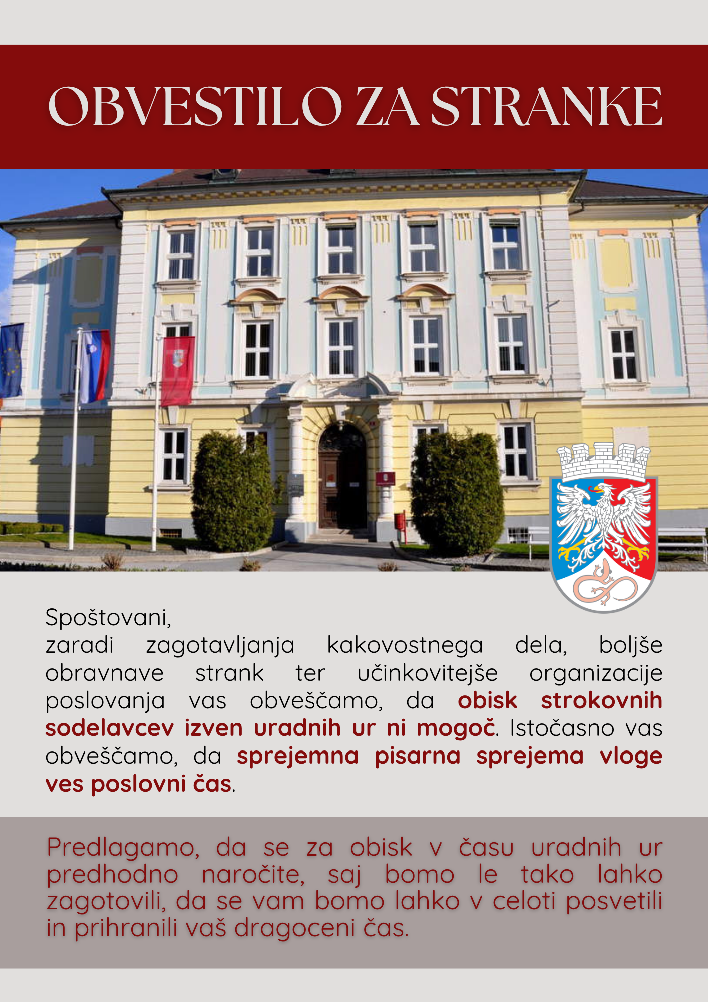 Obvestilo za stranke - postojna.si